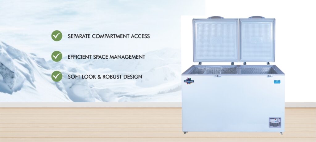 Rockwell Double Compartment Freezer & Cooler, Heavy Duty Compressor ...