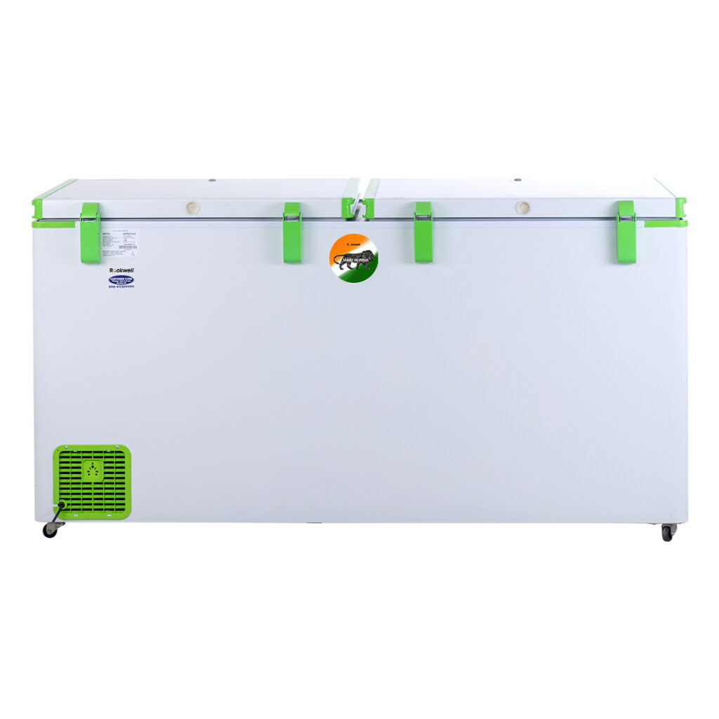 ROCKWELL 550DDUC, 5 Star, Convertible GREEN Deep Freezer, Double Door ...