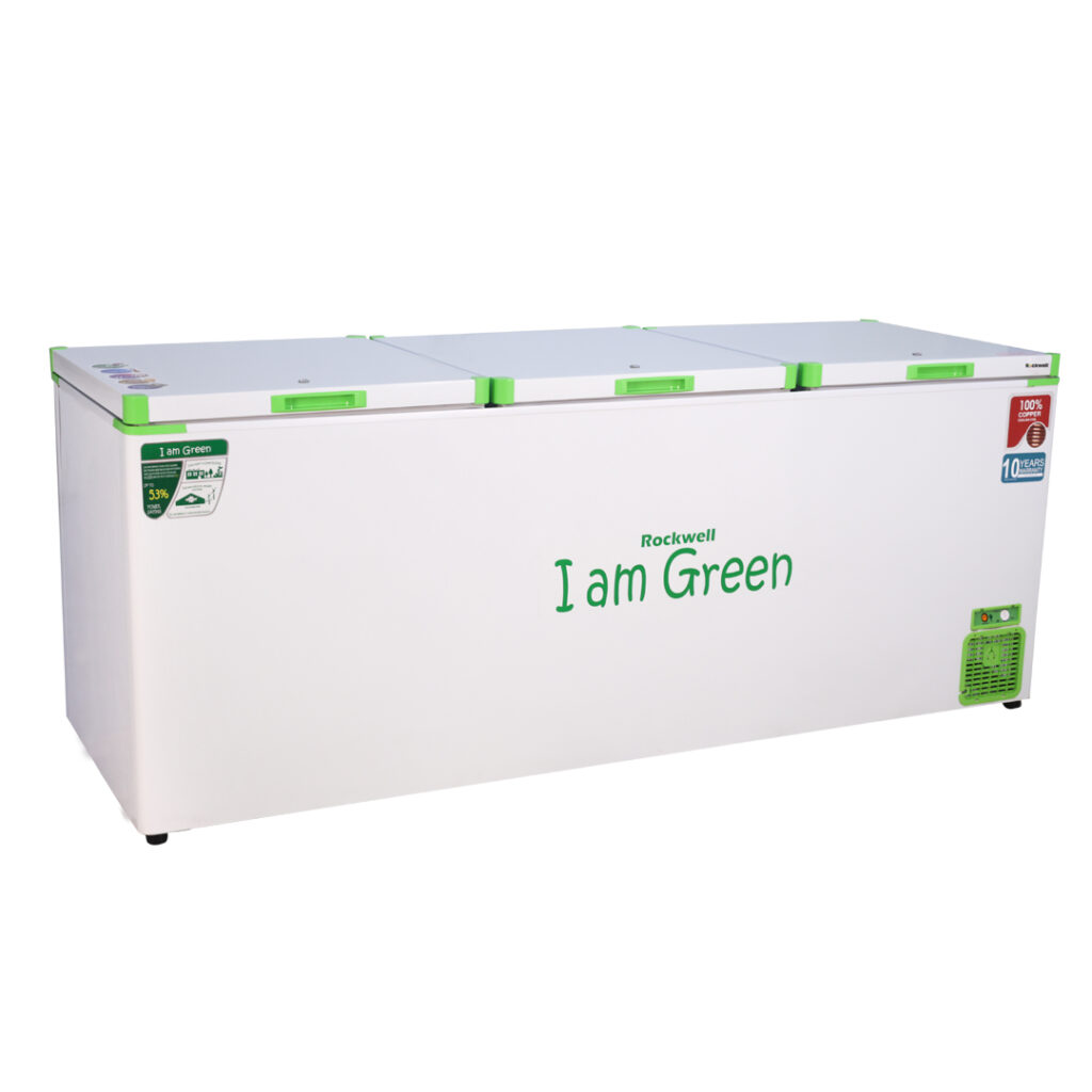 Rockwell GFR910UC, 5 Star, Convertible GREEN Deep Freezer, Triple Door ...