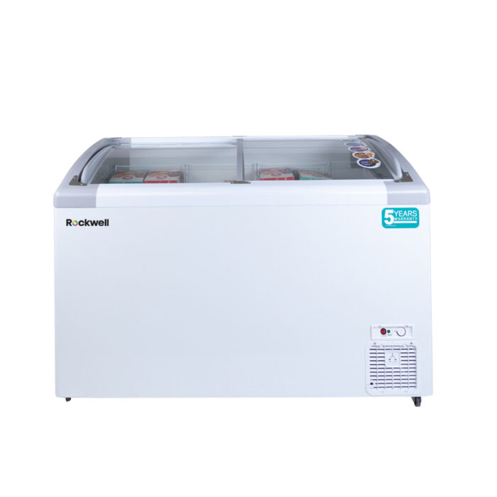 Rockwell 285Ltr, Curved Glass Green Freezer, In-built LED Light, Upto ...