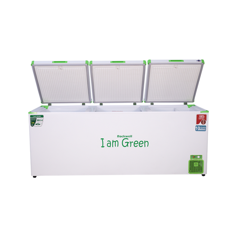 Rockwell 750 Ltr, 5 Star, Convertible GREEN Deep Freezer, Triple Door ...