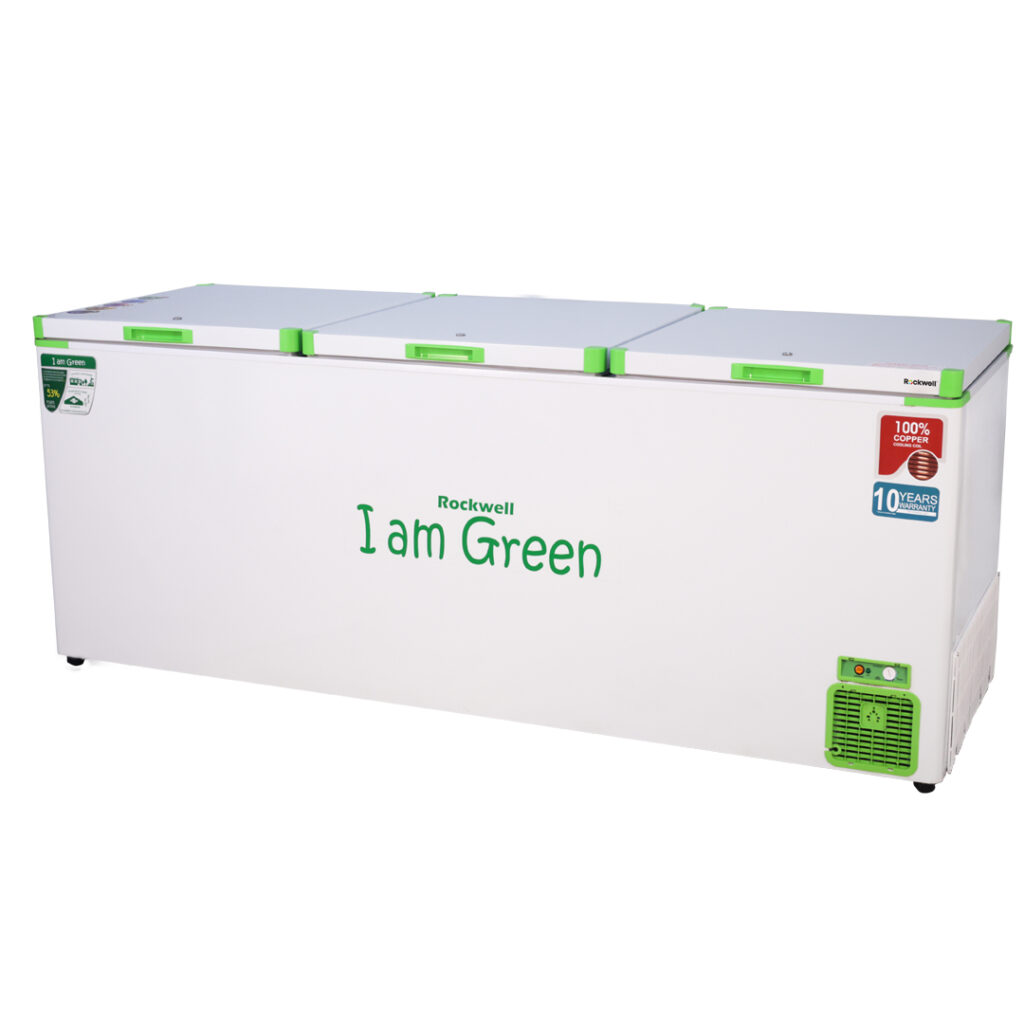 Rockwell GFR1210F, 5 Star, GREEN Deep Freezer, Triple Door, with 10 yrs ...