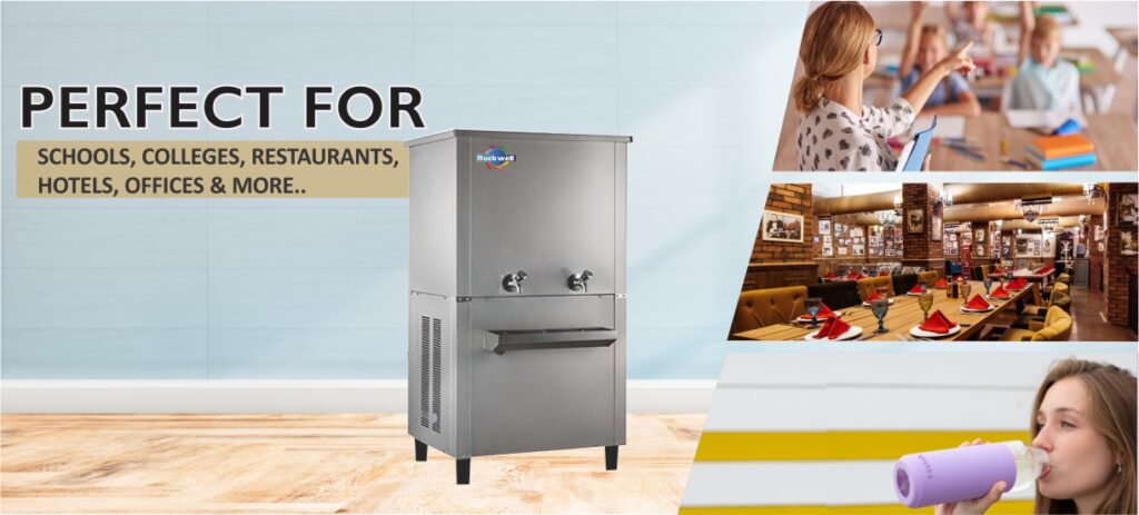 Rockwell 80 Litres Stainless Steel Water Cooler, Energy Efficient, 2 ...
