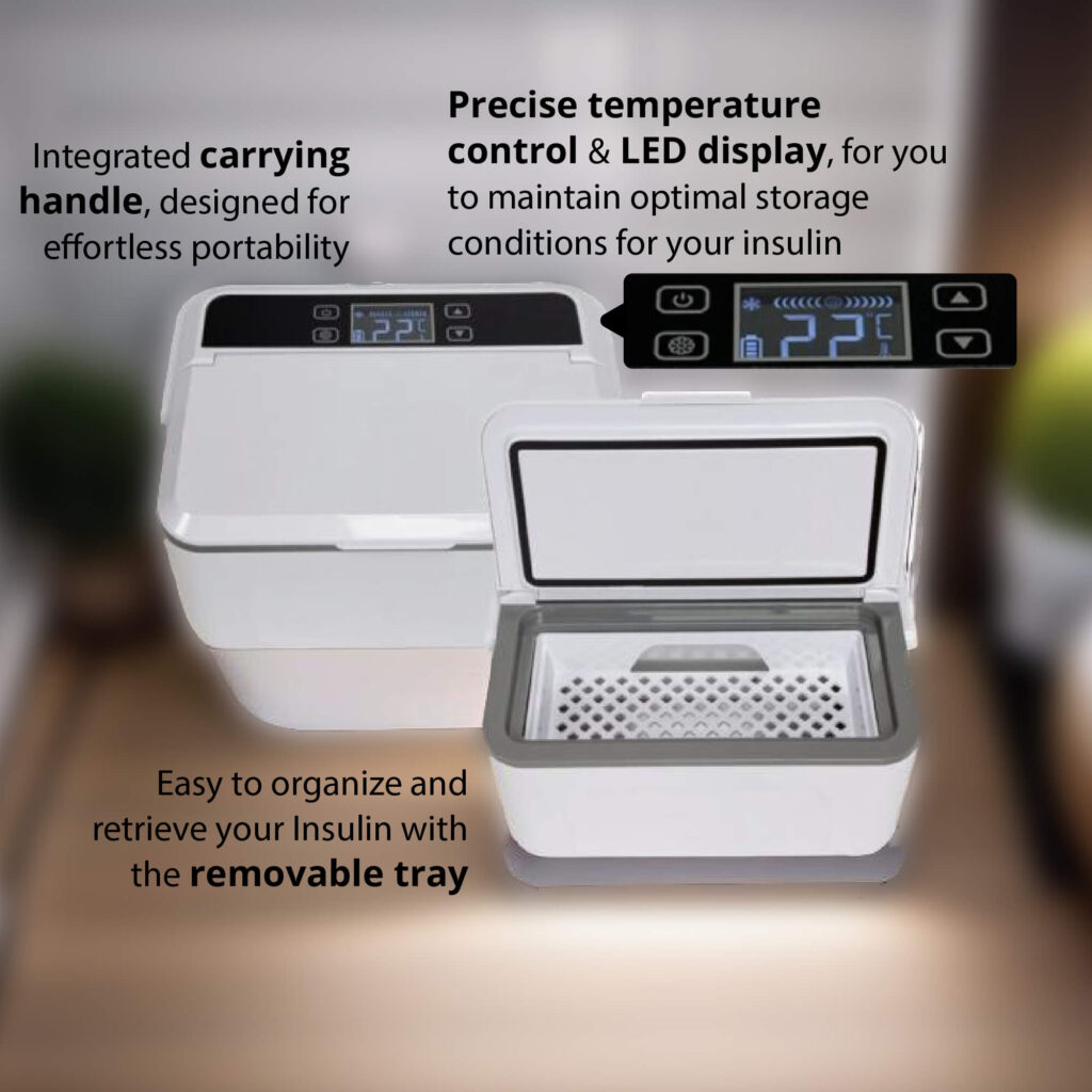 Rockwell 1L Insulin Fridge, holds 16 Injection Pens or 50 Bottles of ...