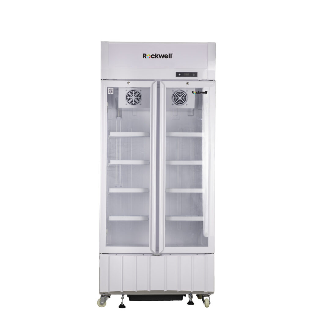 Rockwell RVC600A, Double Glass Door Visi Cooler, Internal LED, Dynamic ...